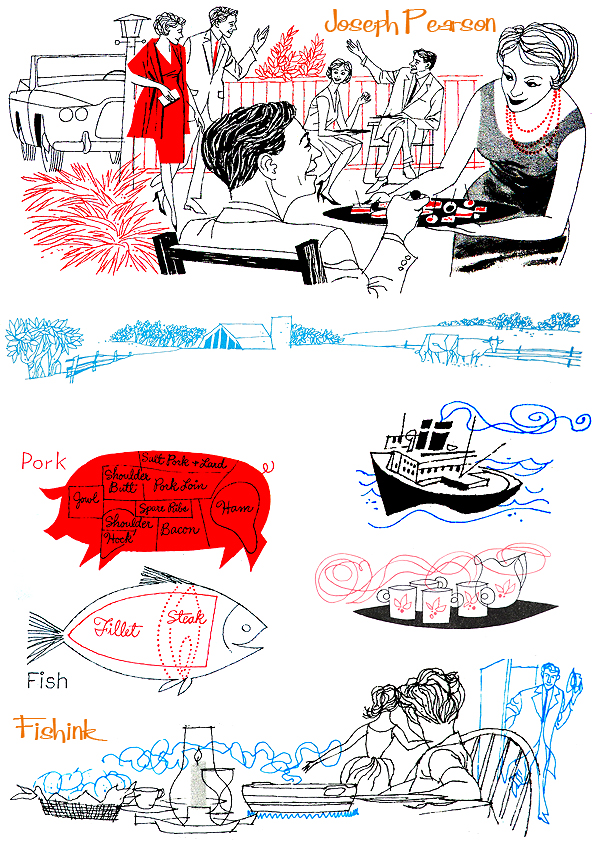 Betty Crocker’s ‘New’ Picture Cook Book. Illustrations by Joseph Pearson.