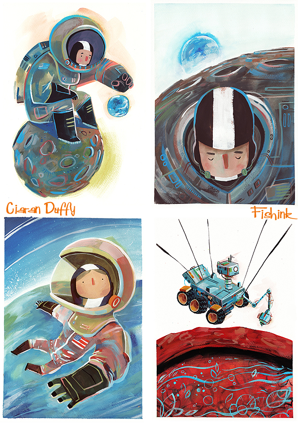 Ciaran Duffy Illustrating space and the sea