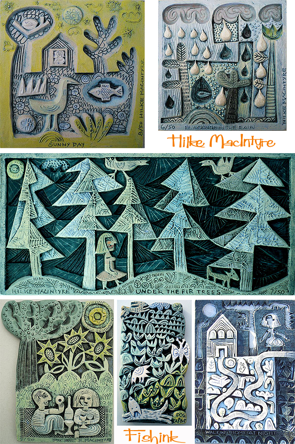 Hilke and Ian MacIntyre Creativity in ceramics, Illustration, linocuts ...