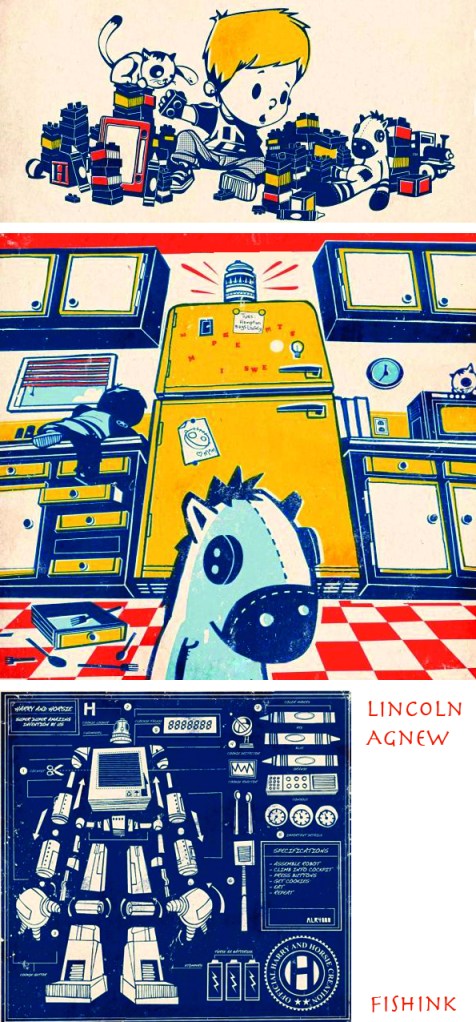 Lincoln Agnew Illustrator and contemporary 1950’s Space traveller