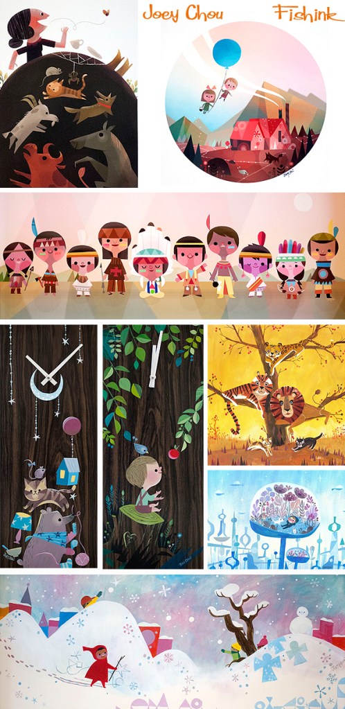 Joey Chou Mid century inspired Artist and Illustrator