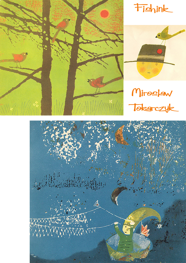 Miroslaw Tokarczyk Mid century Polish book Illustration