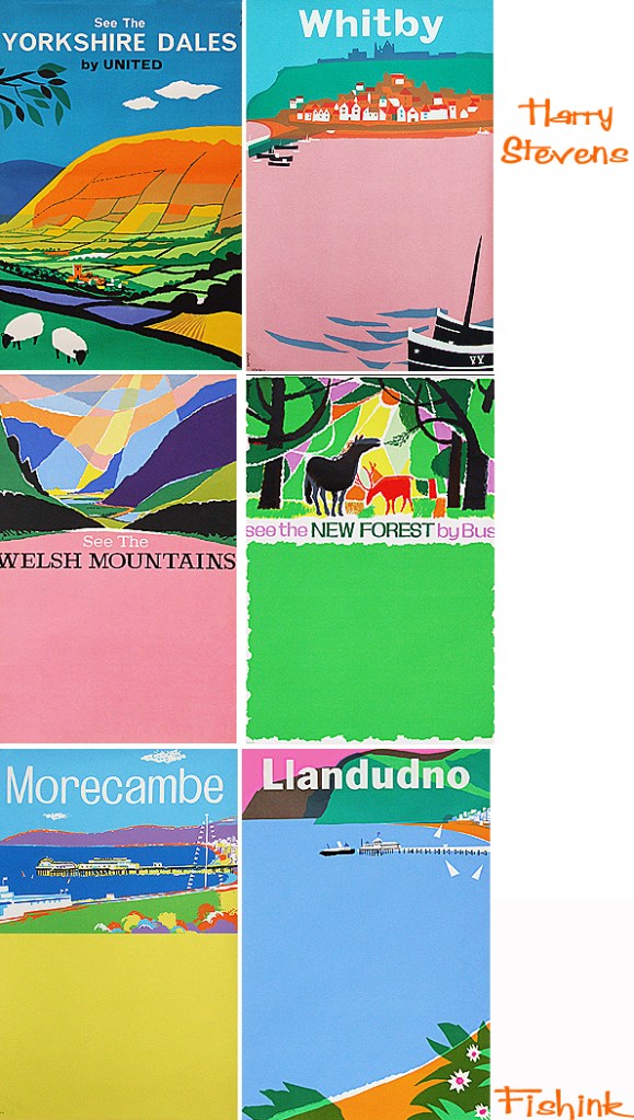 Harry Stevens Mid Century Designer, Poster Artist and Illustrator