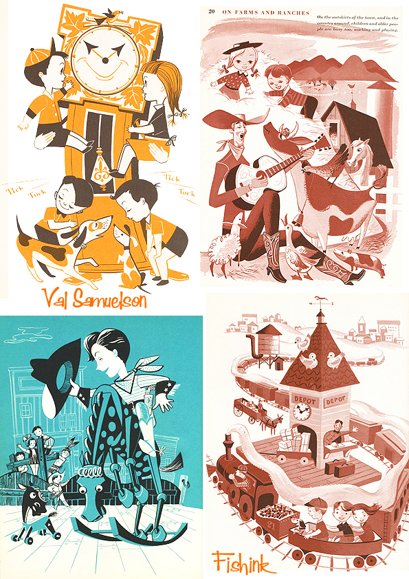 Val Samuelson Mid Century Cartoonist, Illustrator, Painter