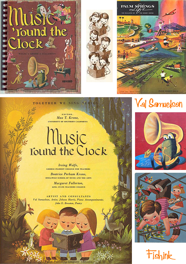 Val Samuelson Mid Century Cartoonist, Illustrator, Painter