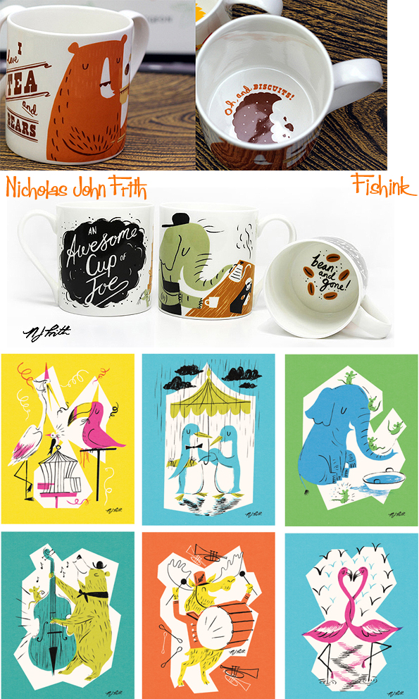 Nicholas John Frith Retro style Illustrator