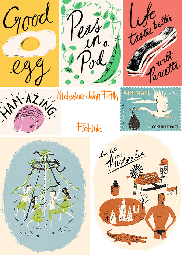 Nicholas John Frith Retro style Illustrator